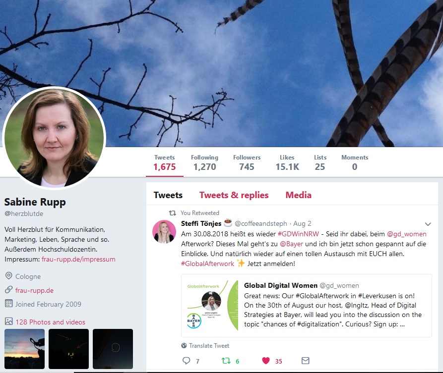 Kurzporträt Sabine Rupp - FRAU RUPP